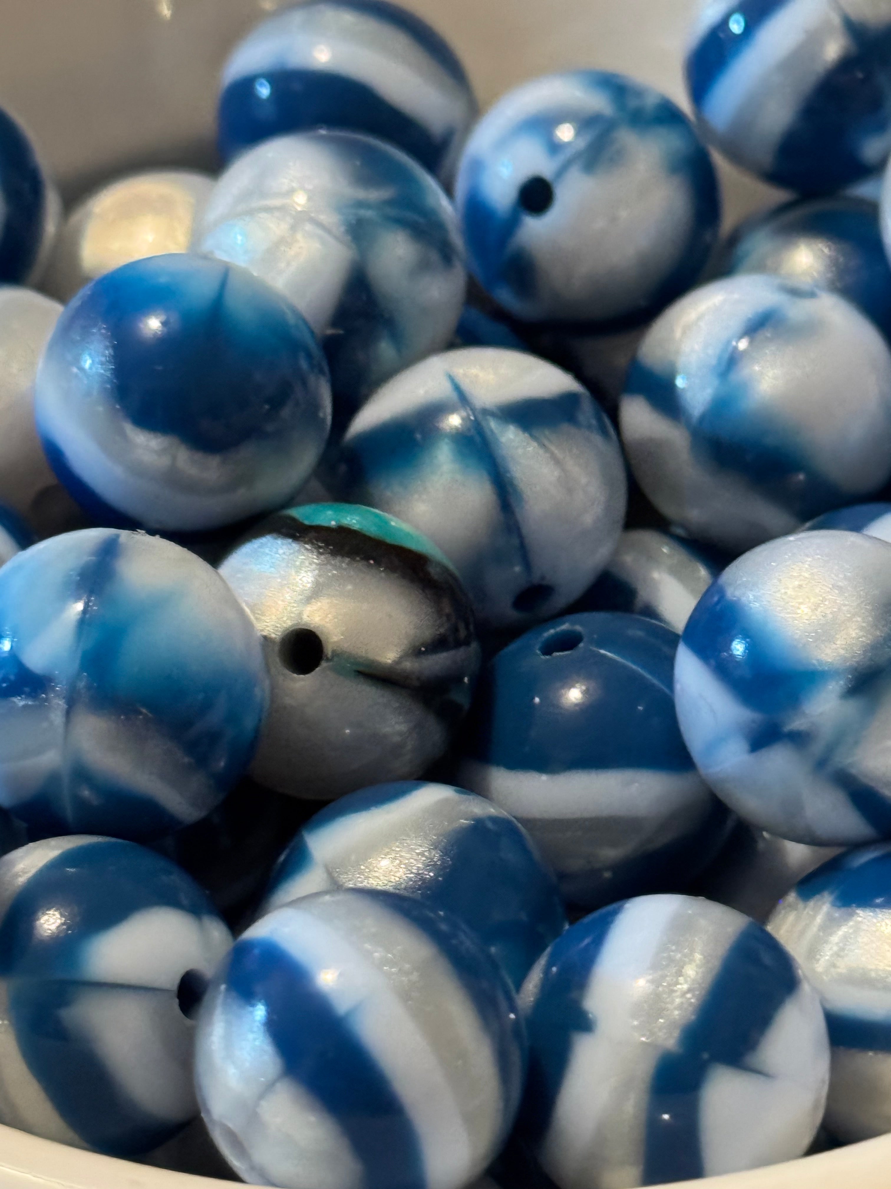 Midnight Love Shiny 15mm bead-1 – Nikki's Sweet Phenomena Focals & Beads