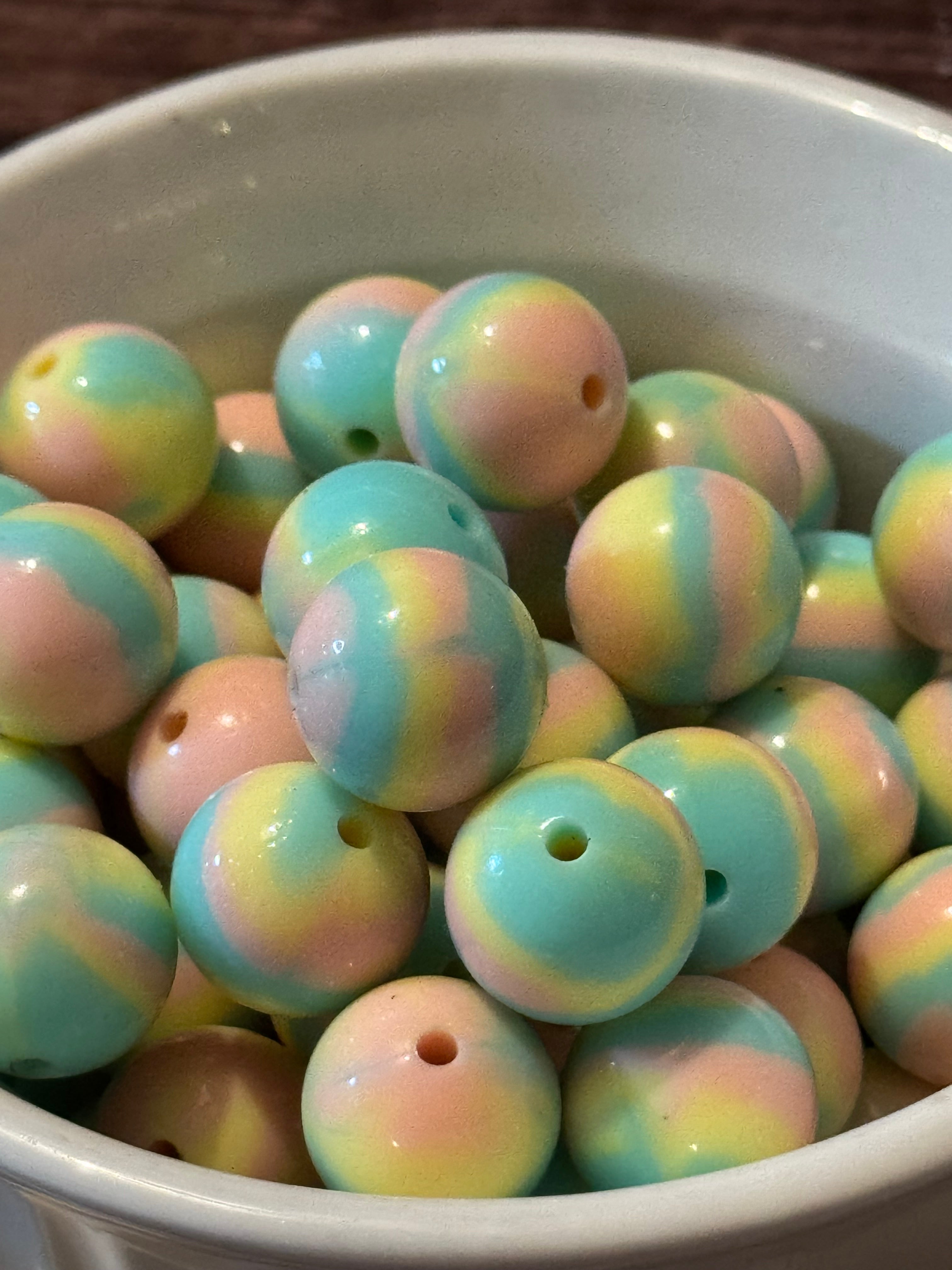 Cotton Candy Delight 15mm Shiny Silicone Bead-1 – Nikki's Sweet ...
