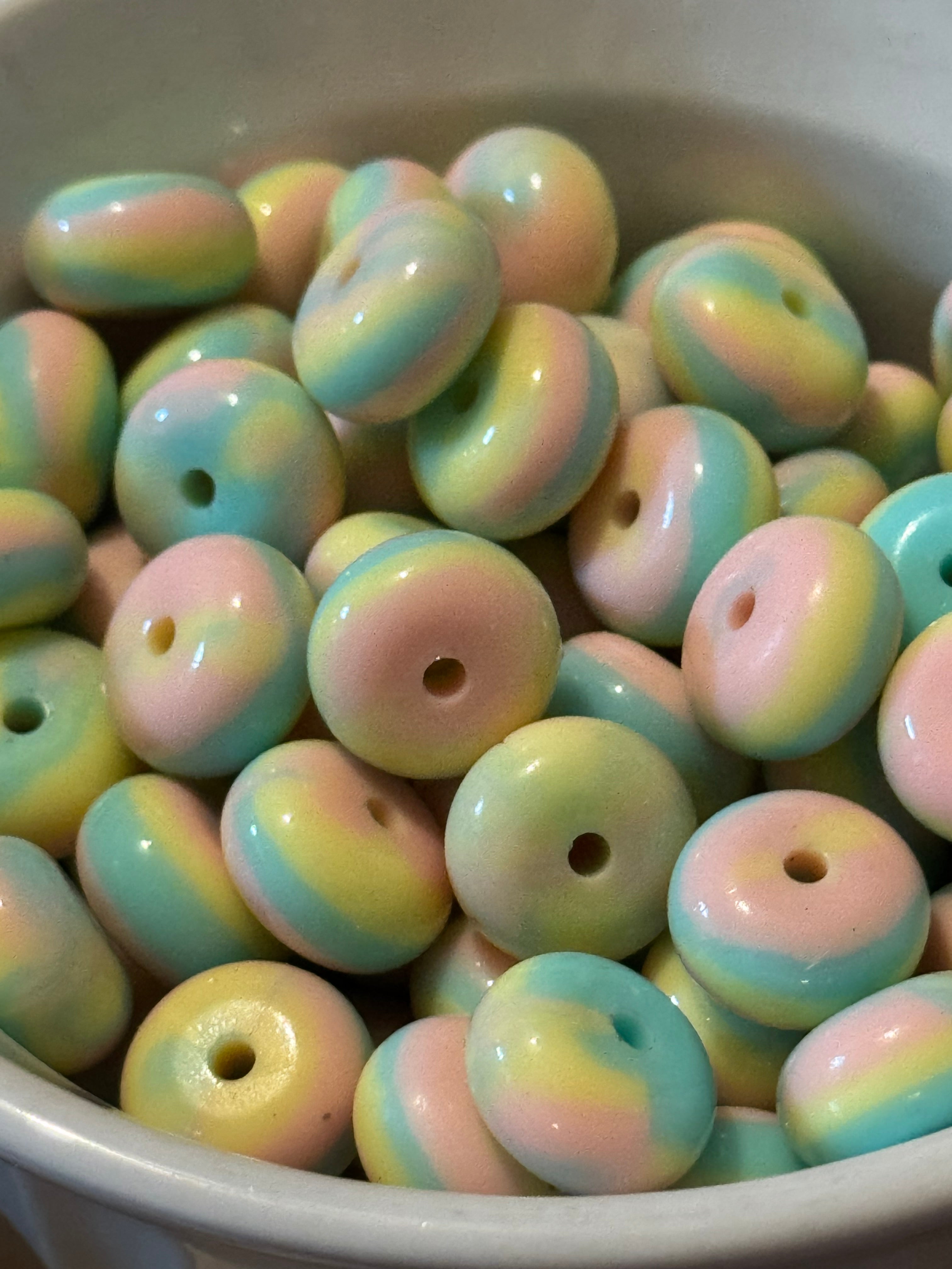 Cotton Candy Abucus Bead-1 – Nikki's Sweet Phenomena Focals & Beads